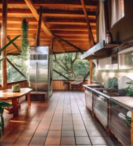 12 Industrial-Style Treehouses Created by AI - FeelsWarm